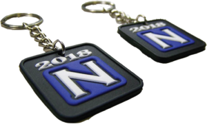 2D PVC Rubber Key Tag USA Made Flexsytems, Custom 2D PVC Key Tag