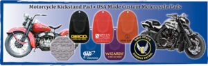 Motorcycle Kickstand Pads, Custom Motorcycle Kickstand Pads