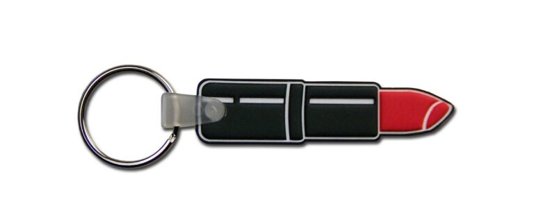 2D PVC Rubber Key Tag USA Made Flexsytems, Custom 2D PVC Key Tag