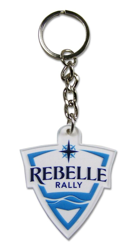 2D PVC Rubber Key Tag USA Made Flexsytems, Custom 2D PVC Key Tag