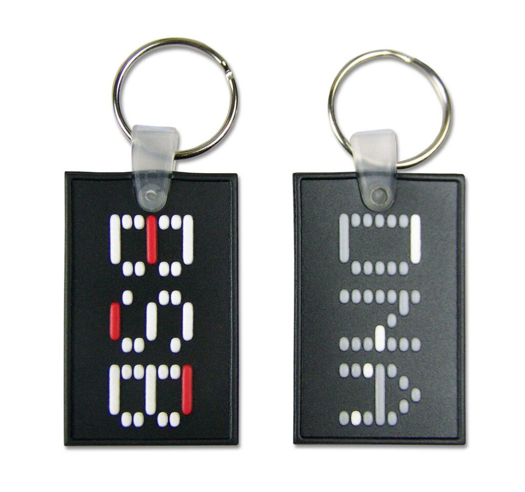 2D PVC Rubber Key Tag USA Made Flexsytems, Custom 2D PVC Key Tag