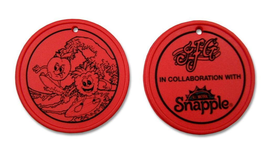 2D PVC Rubber Key Tag USA Made Flexsytems, Custom 2D PVC Key Tag