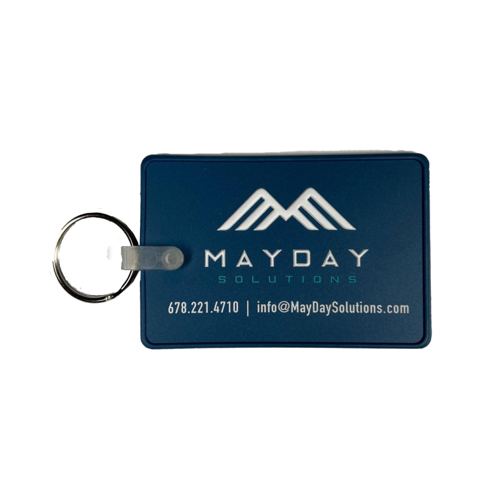 2D PVC Rubber Key Tag USA Made Flexsytems, Custom 2D PVC Key Tag