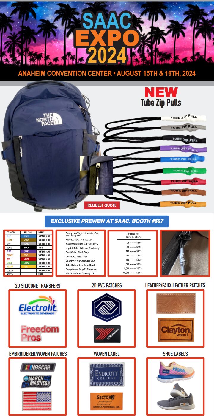 New Tube Zip Pulls showing at the SAAC Expo Flexsystems